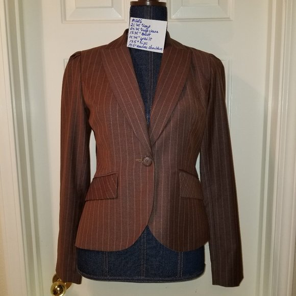 Apostrophe | Jackets & Coats | 286 Apostrophe Brown Striped Jacket 2 ...